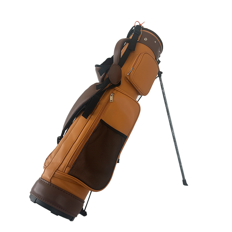 Custom Brown Best Leather Golf Bags Manufacturer