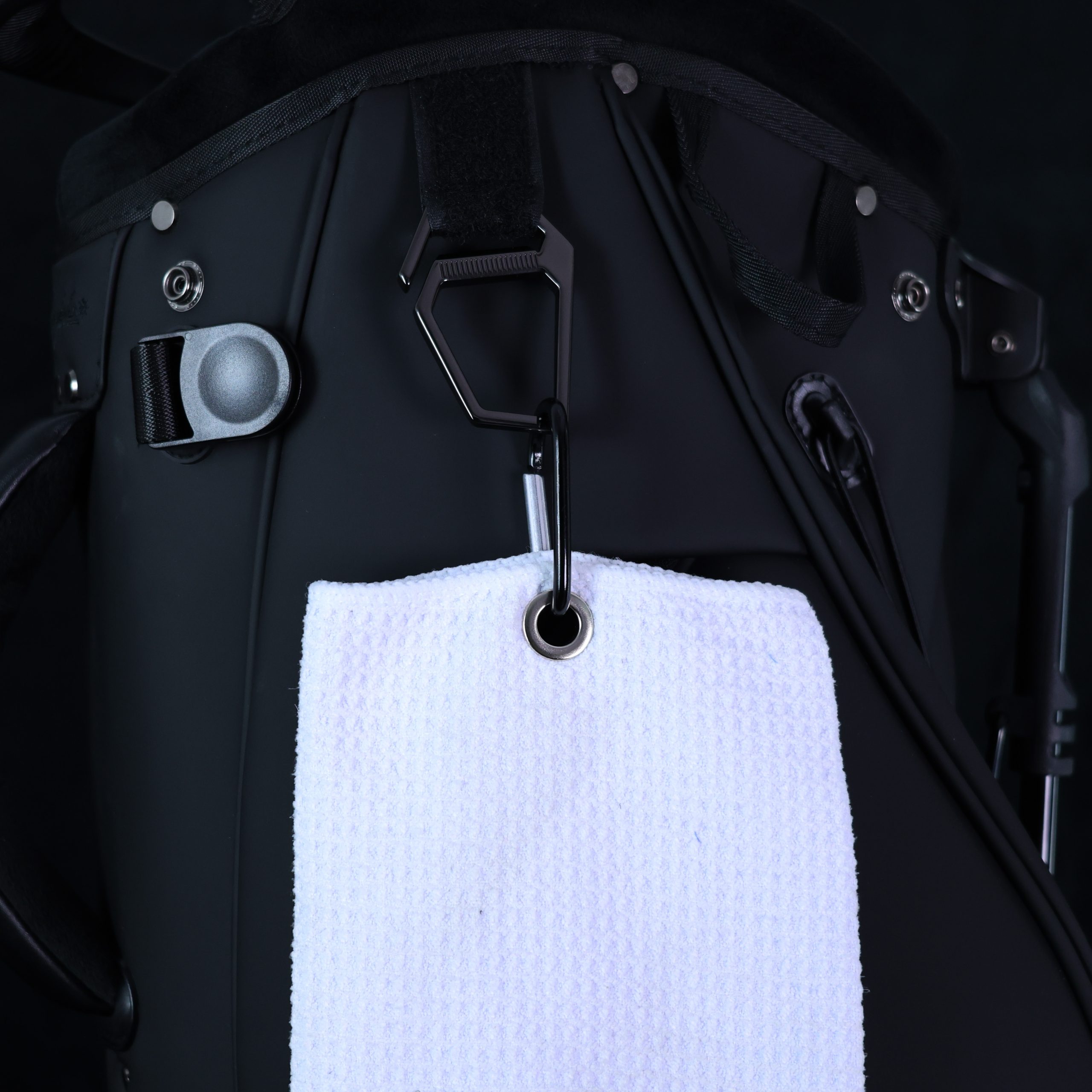 Custom Leather Black Lightest Golf Bag With Stand 6-Way